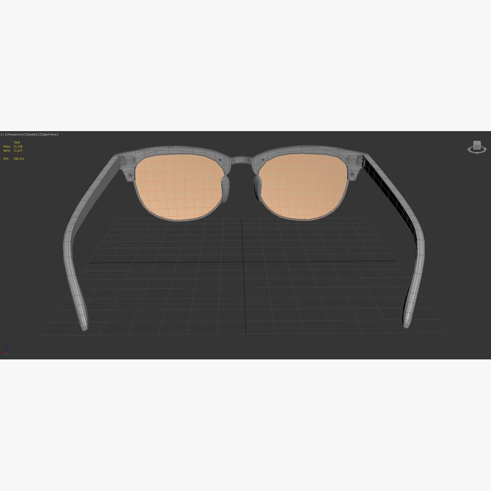 Ray-Ban eyeglasses RB5154 Single Transparent Open 3D model - Download ...