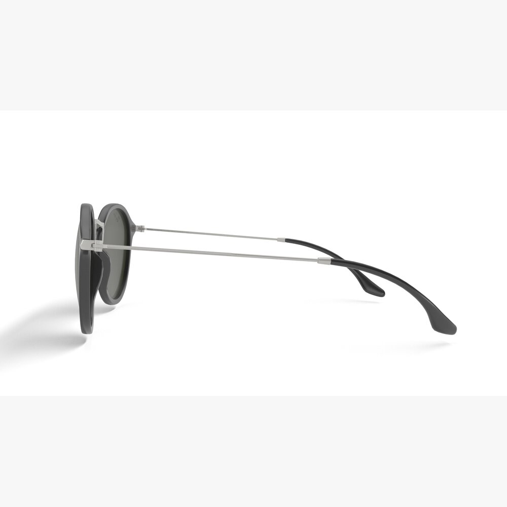 Ray Ban Round Fleck Non Polarized Green Classic Sunglass 3D model ...