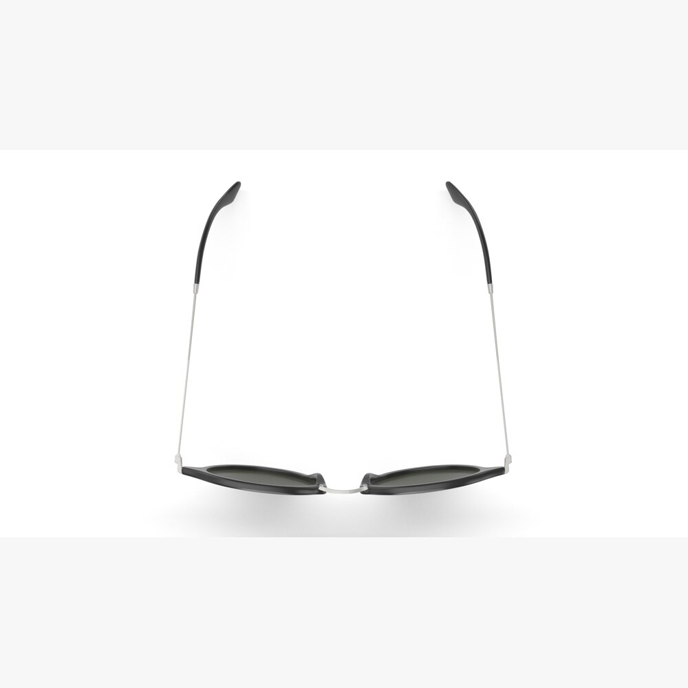 Ray Ban Round Fleck Non Polarized Green Classic Sunglass 3D model ...