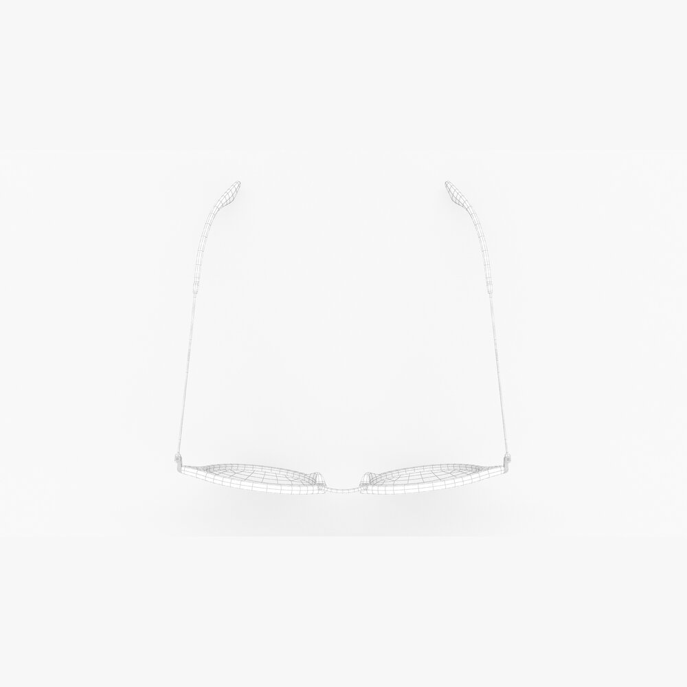 Ray Ban Round Fleck Non Polarized Green Classic Sunglass 3D model ...