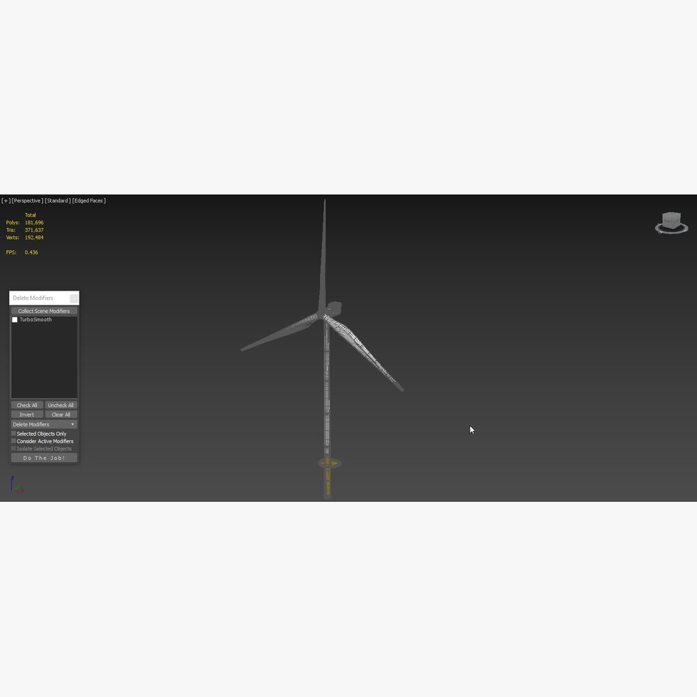 Vestas V164 9 MW Wind Turbine 3D model - Download Infrastructure ...