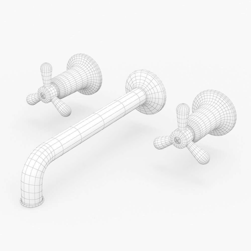 Wall mount faucet 3D model - Download Bathroom Fixtures on 3DModels.org