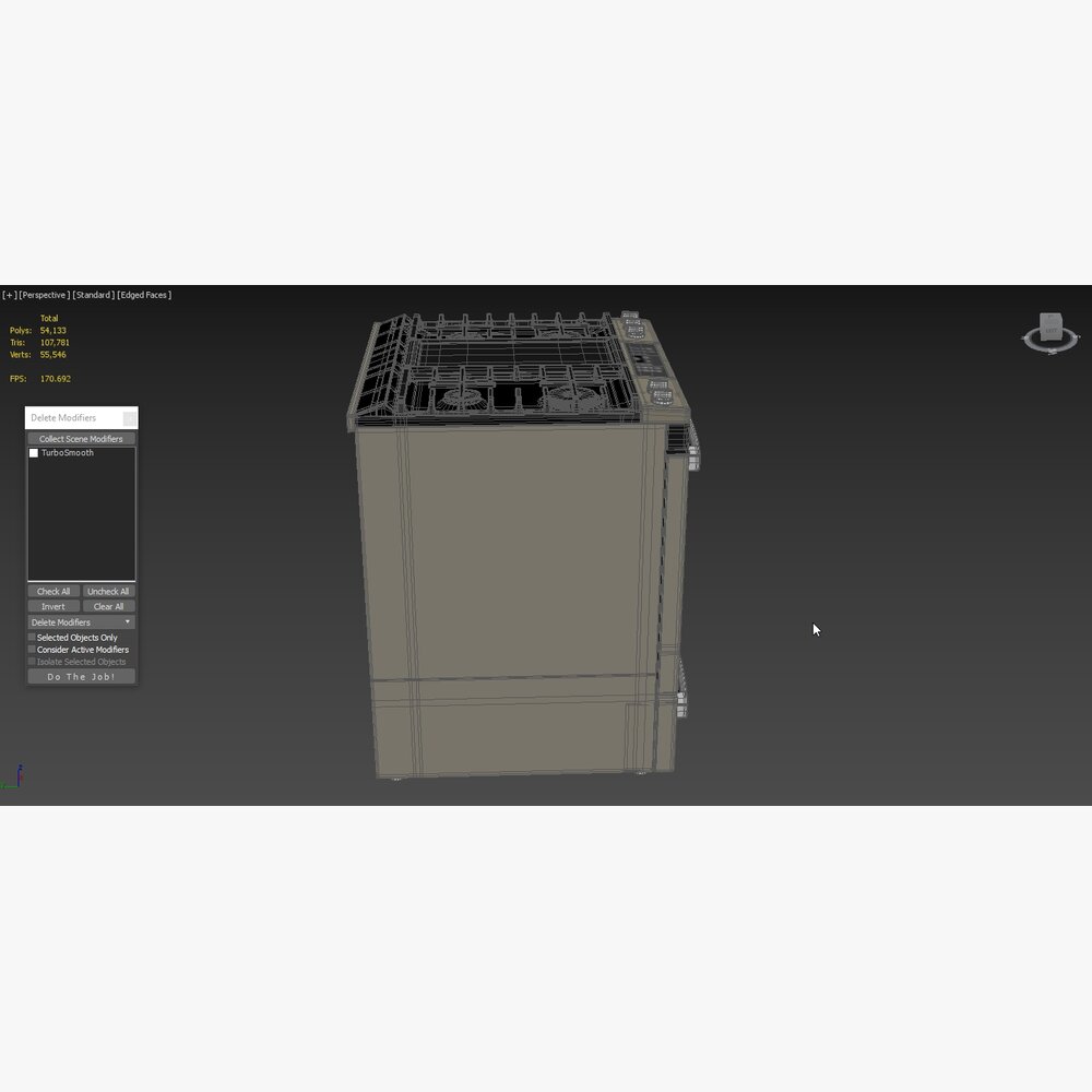 GE Convection Gas Range with No Preheat Air Fry JGS760EPES 3D model ...