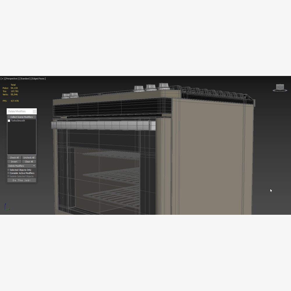 GE Convection Gas Range with No Preheat Air Fry JGS760EPES 3D model ...