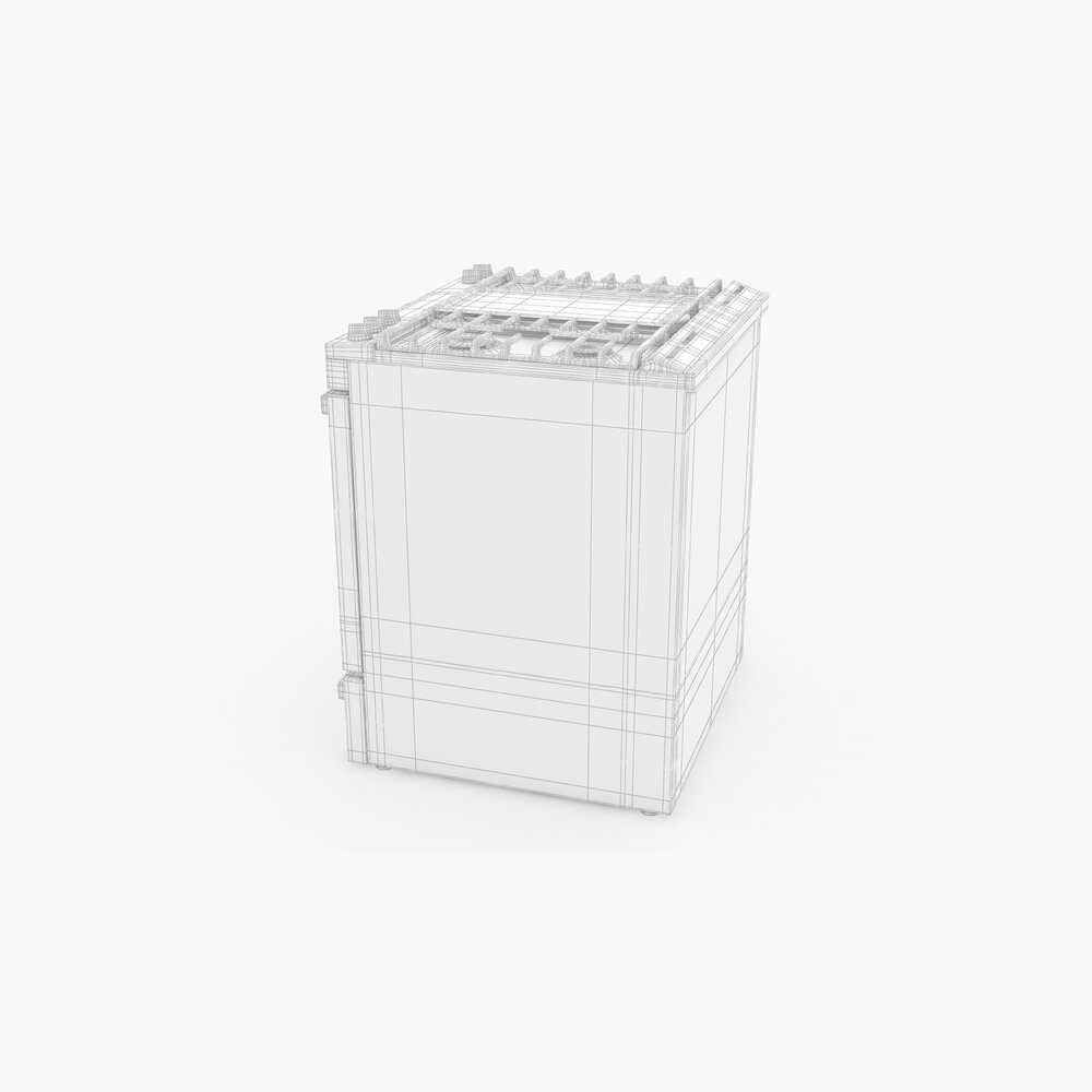 GE Convection Gas Range with No Preheat Air Fry JGS760EPES 3D model ...