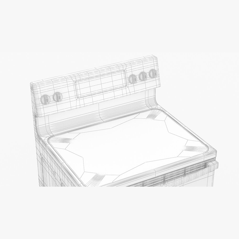 GE Electric Double Oven Convection Range JBS86SPSS 3D model - Download ...