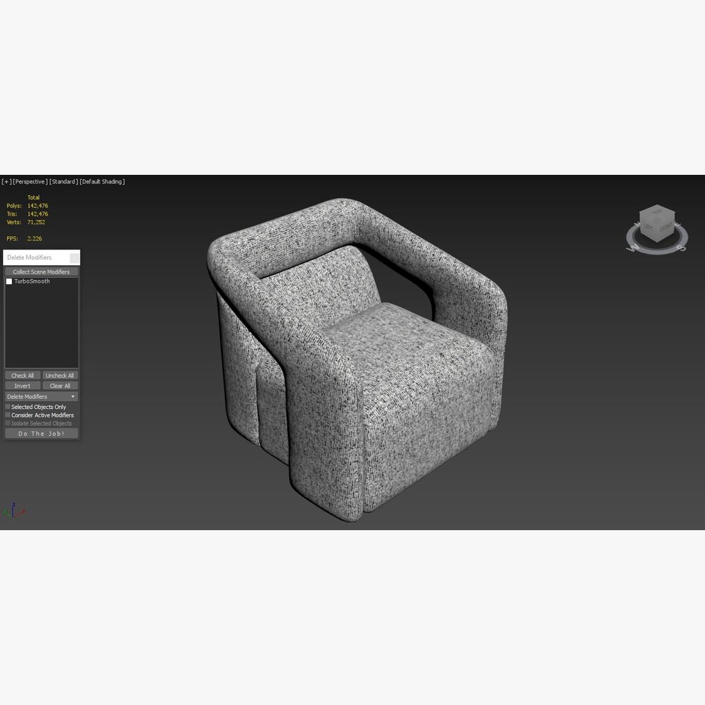 Kendrick Swivel Accent Chair 3D model - Download Armchair on 3DModels.org