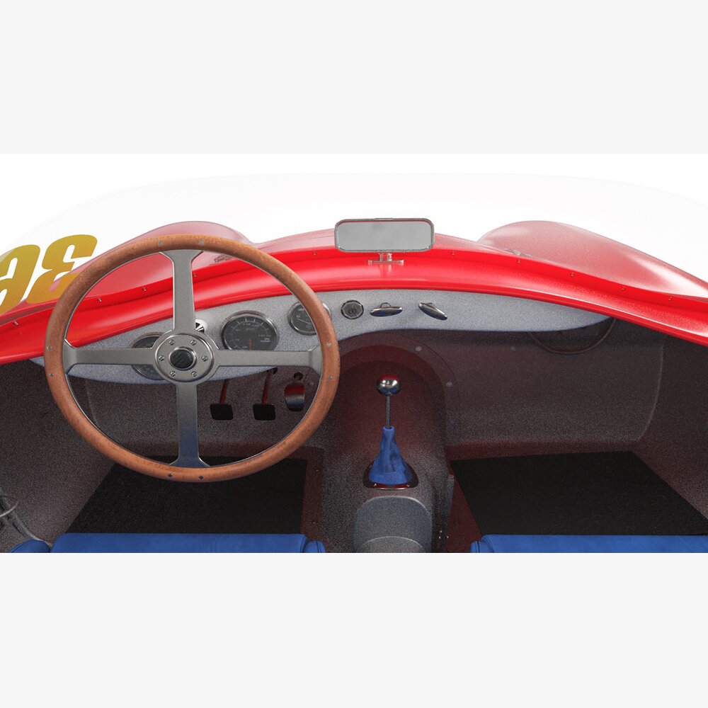 Osca Car Red 3D model - Download Sports car on 3DModels.org