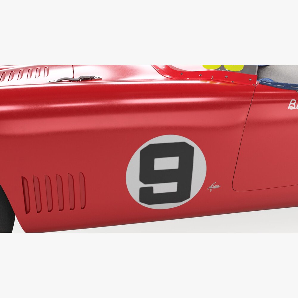 Osca Car Red 3D model - Download Sports car on 3DModels.org