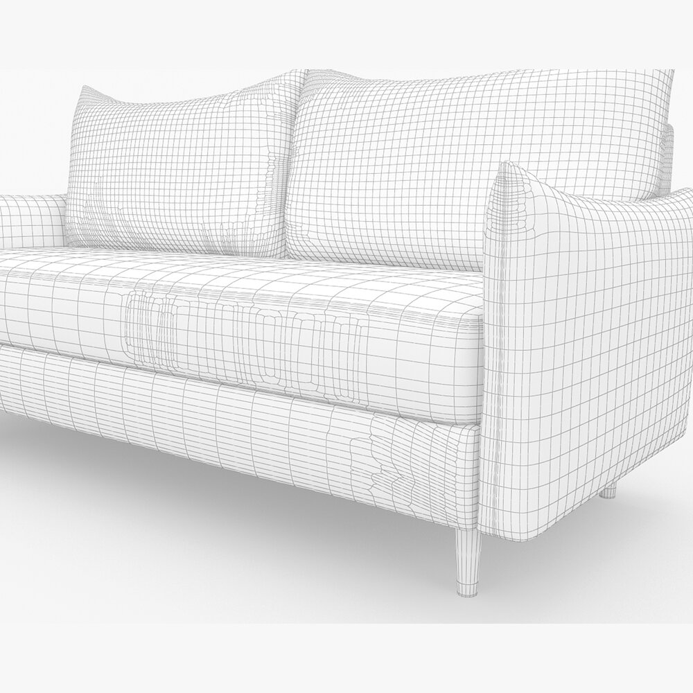 Tiokop Modern Fabric Sofa 3D model - Download Sofa on 3DModels.org