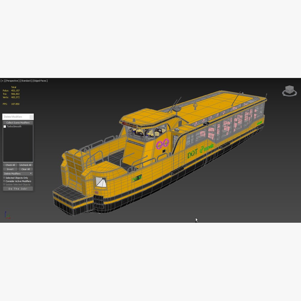 Water Bus 3D model - Download Motorboat on 3DModels.org