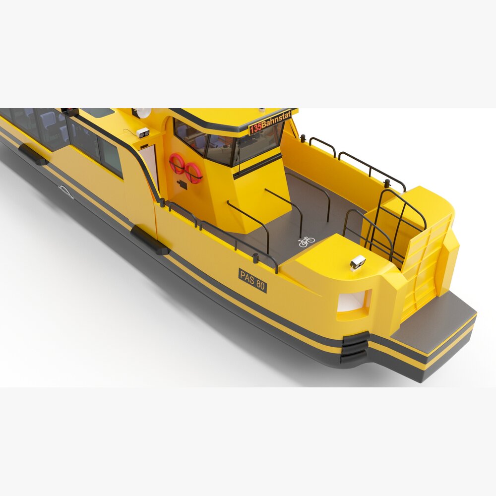 Water Bus 3D model - Download Motorboat on 3DModels.org