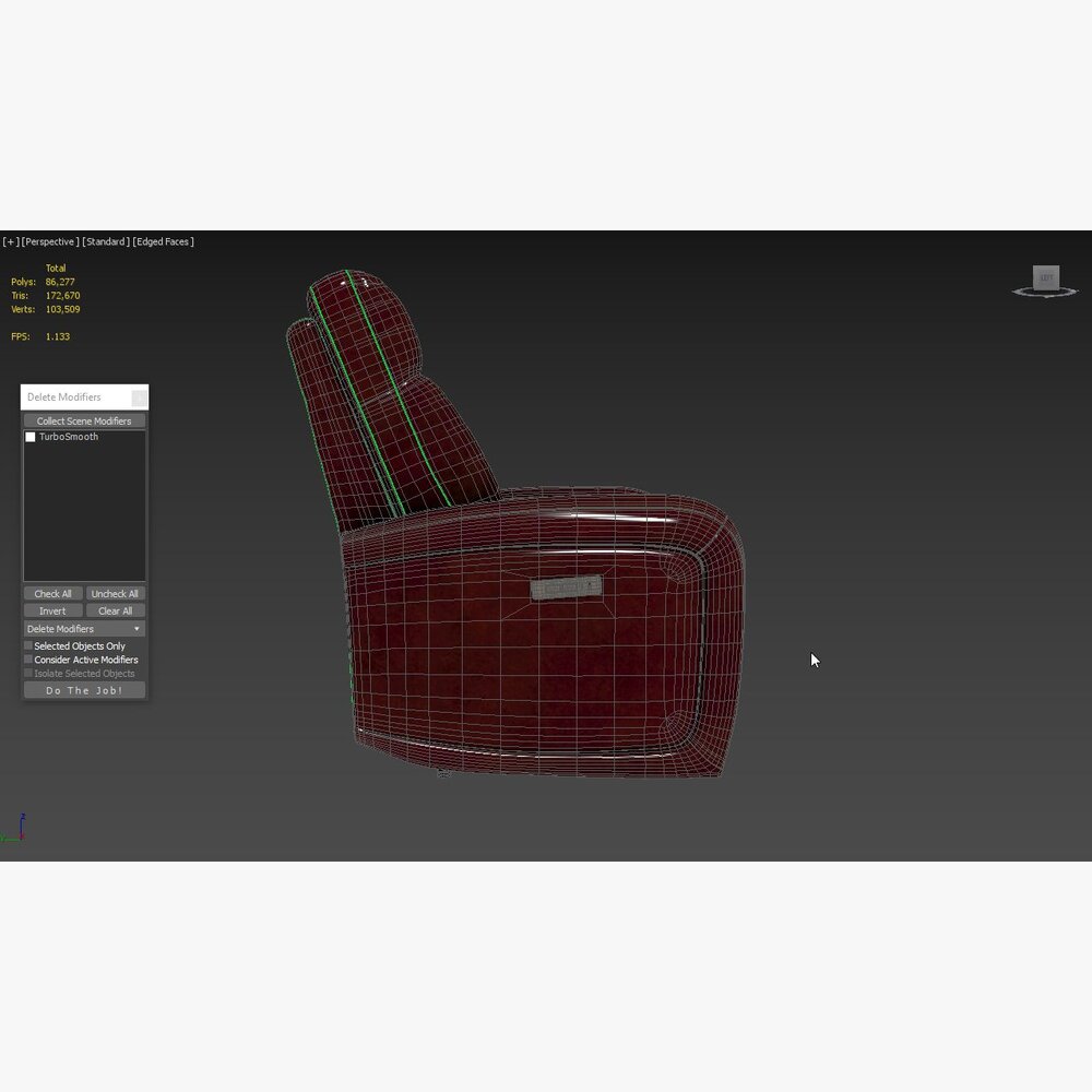 Watson and Whitely Electric Recliner Chair 3D model - Download Armchair ...