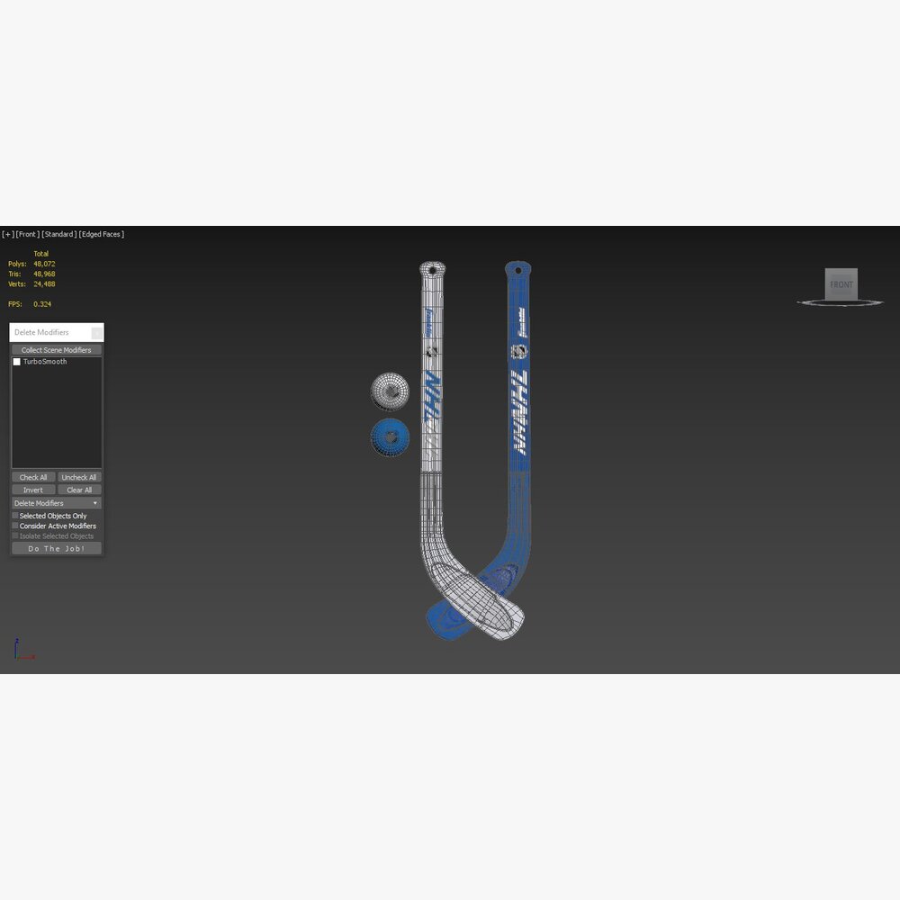 Franklin Sports Mini Hockey Stick and Ball Set 3D model - Download ...
