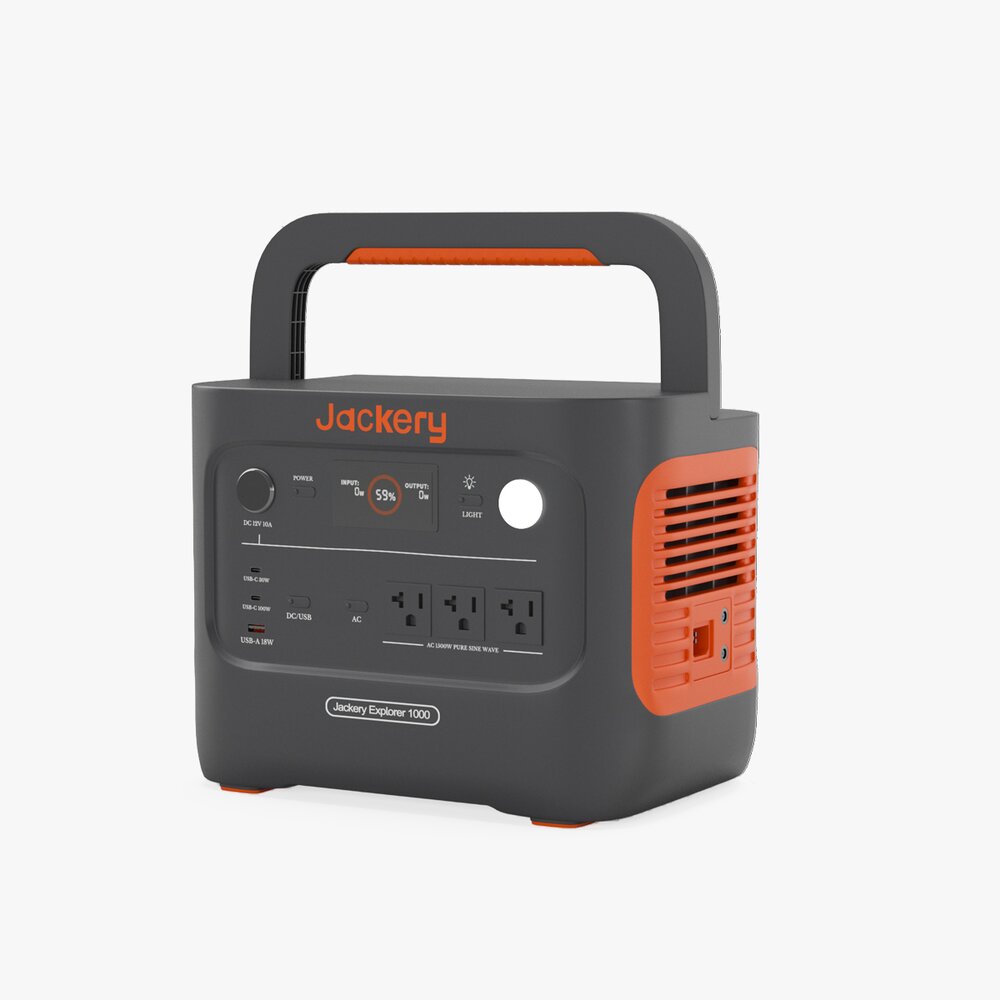 Jackery Explorer 1000 v2 Portable Power Station 3D model - Download ...