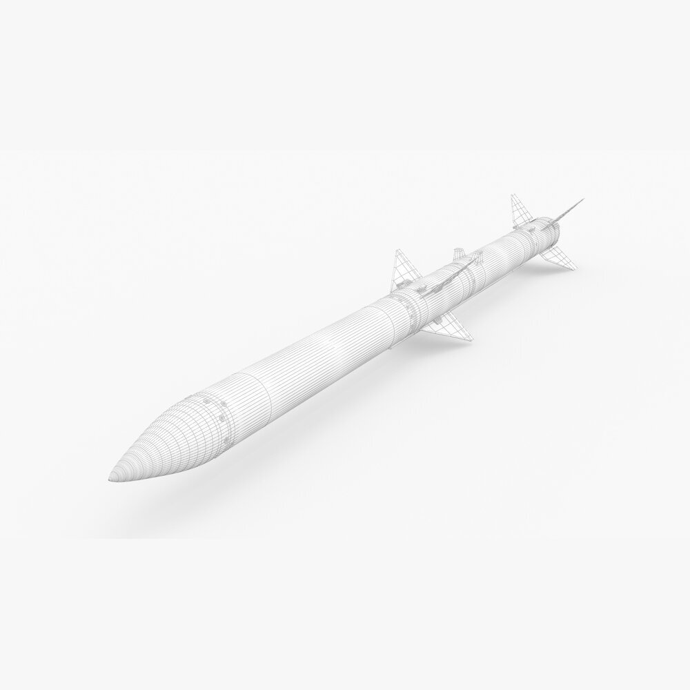 Missile AIM-120 Beyond Visual Range Missile (BVRAAM) 3D model ...