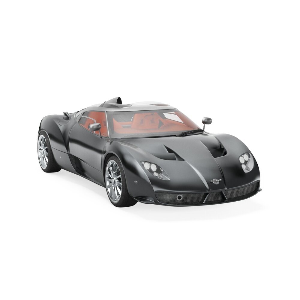 Sports Racing Car Spyker C12 Zagato 3D model - Download Sports car on ...