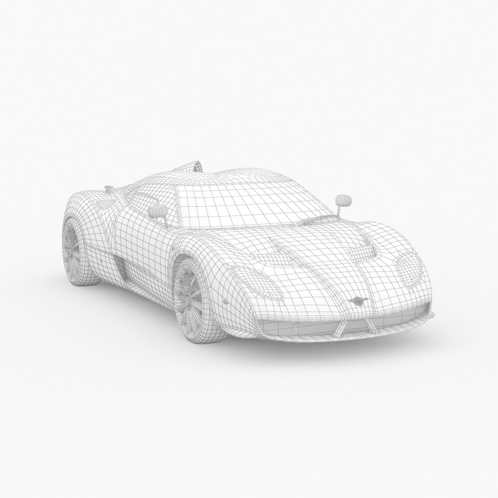 Sports Racing Car Spyker C12 Zagato 3D model - Download Sports car on ...