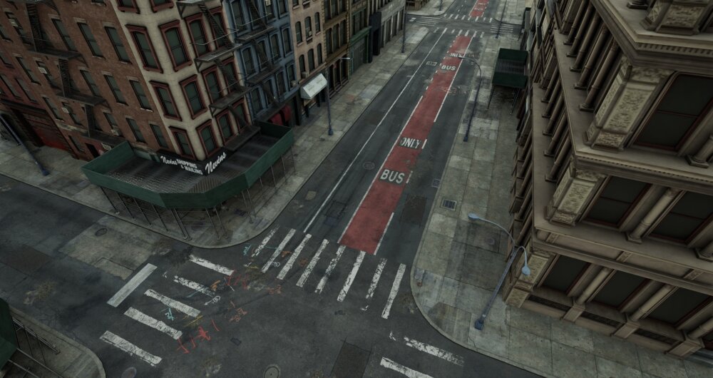 Manhattan Modular City Block 358 Broadway Street Low-poly 3D model ...
