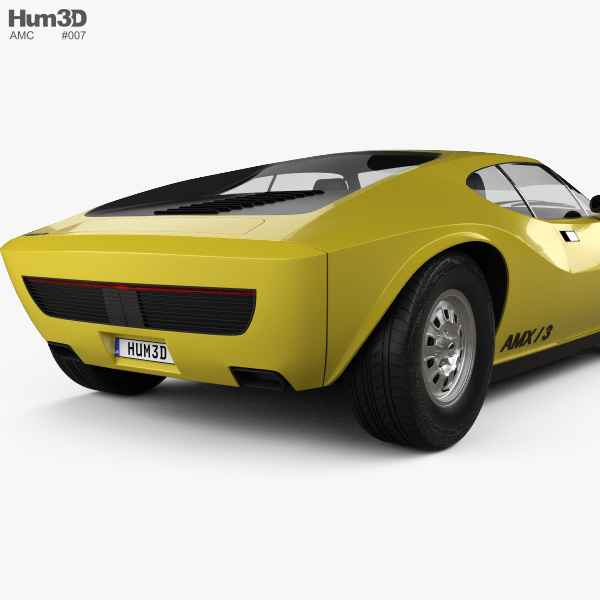 AMC AMX/3 1970 3D model - Download Sports car on 3DModels.org