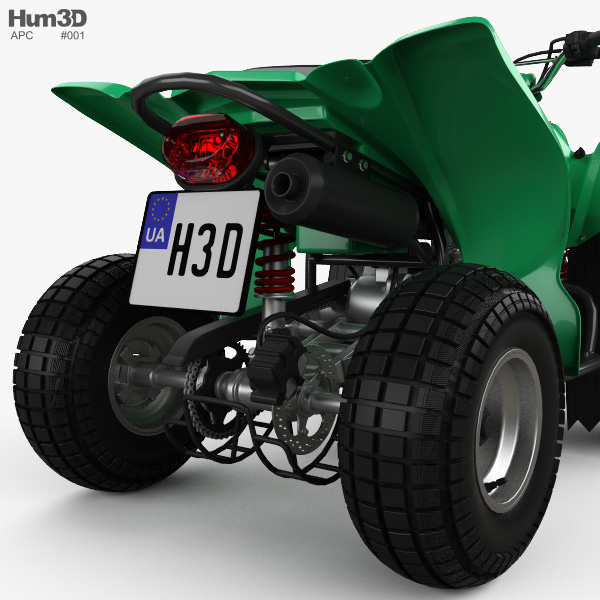 APC Edge 90 Cuatrimoto 2018 Modelo 3D - Descargar ATV activado 3DModels.org