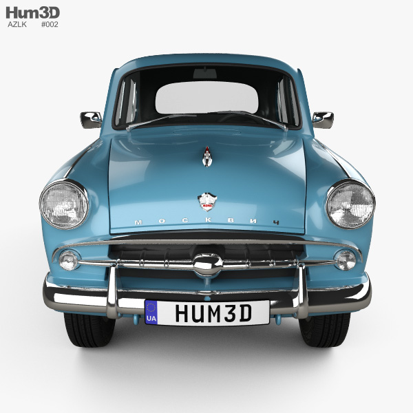 MZMA Moskvich 402 1956 3D model - Download Sedan on 3DModels.org