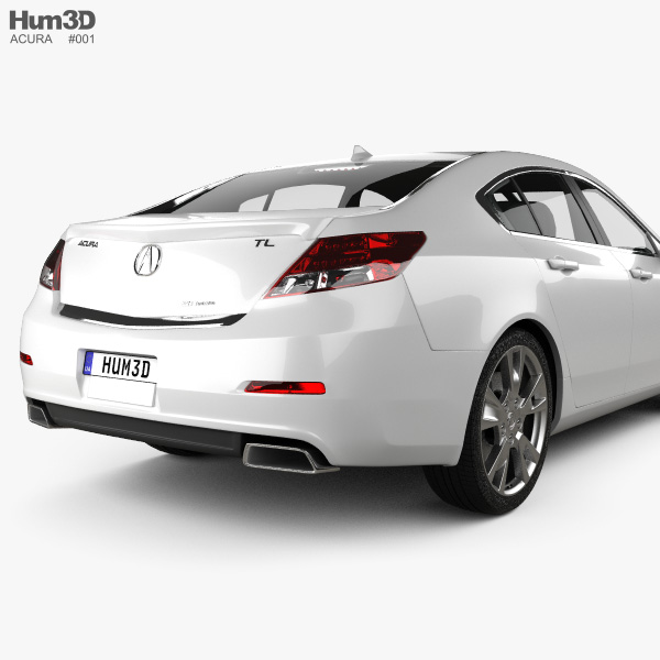 Acura TL 2013 3D model - Download Sedan on 3DModels.org