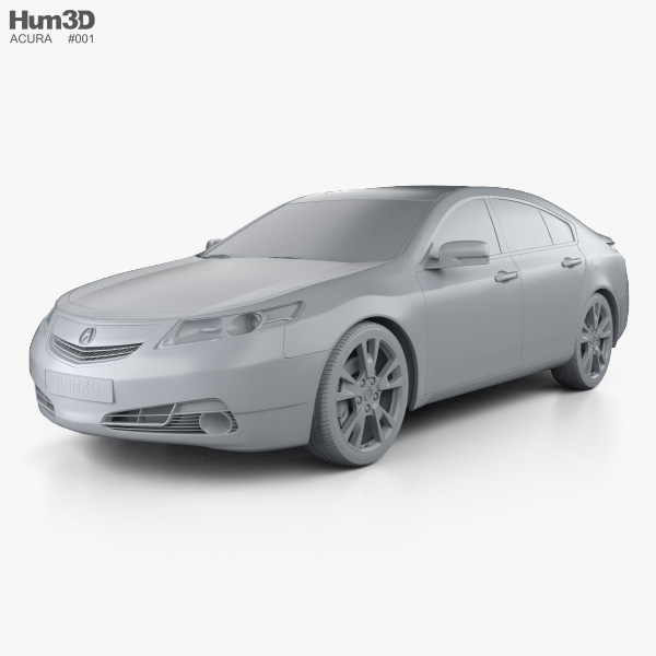 Acura TL 2013 3D model - Download Sedan on 3DModels.org