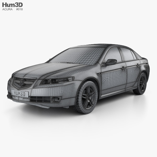 Acura TL 2008 Modelo 3D - Descargar Sedan on 3DModels.org