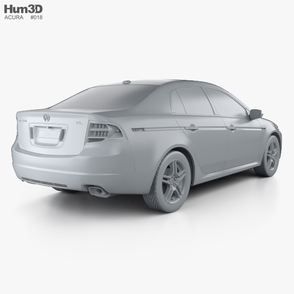 Acura TL 2008 3D model - Download Sedan on 3DModels.org