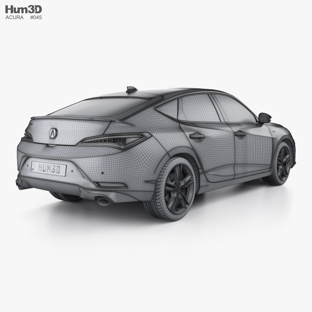 Acura Integra A-Spec 2025 3D model - Download Sedan on 3DModels.org