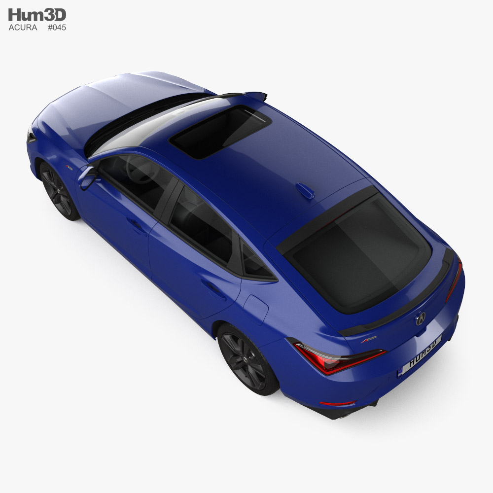 Acura Integra A-Spec 2025 3D model - Download Sedan on 3DModels.org