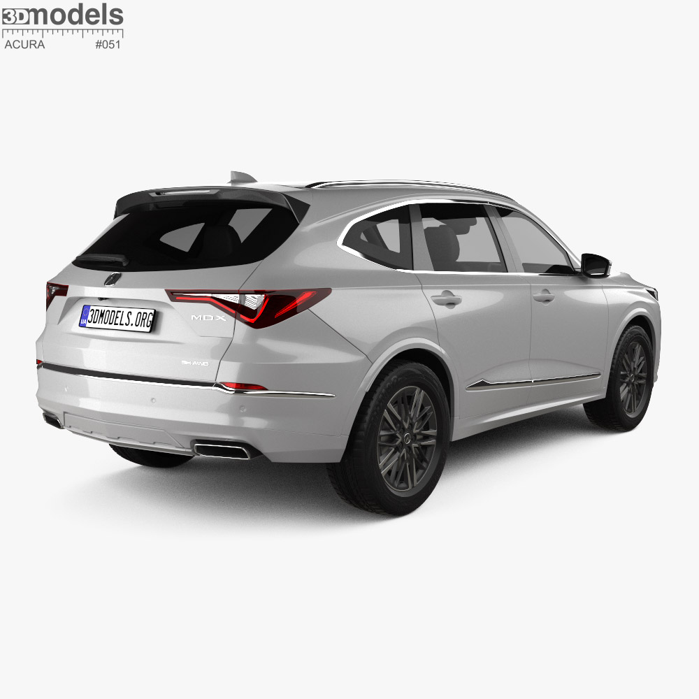 Acura MDX Advance Package 2025 3D model - Download Crossover SUV on ...