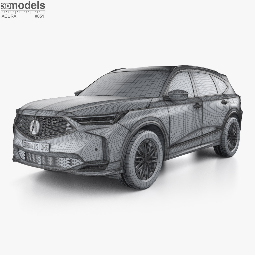 Acura MDX Advance Package 2025 3D model - Download Crossover SUV on ...
