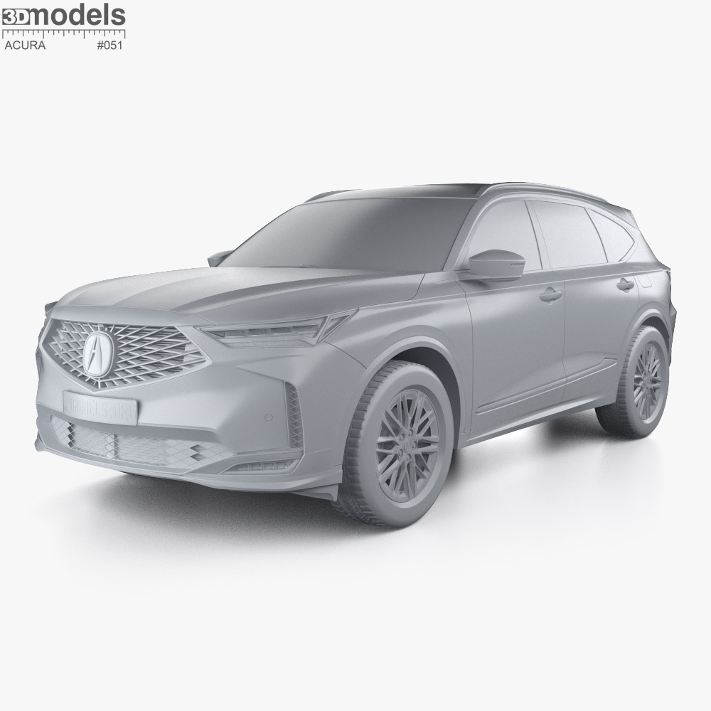 Acura MDX Advance Package 2025 3D model - Download Crossover SUV on ...