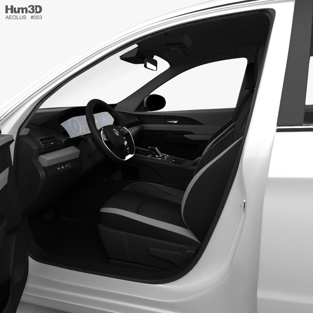 Aeolus E70 with HQ interior 2024 3D model - Download Sedan on 3DModels.org