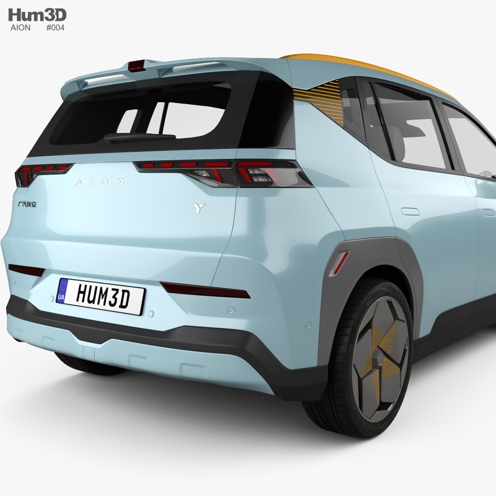 Aion Y 2022 3D model - Download Van on 3DModels.org