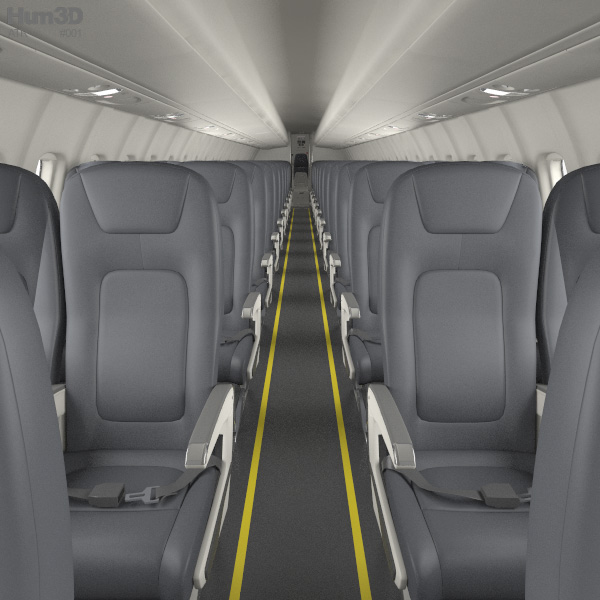 ATR 72 인테리어 가 있는 3D 모델 - 다운로드 여객기 on 3DModels.org