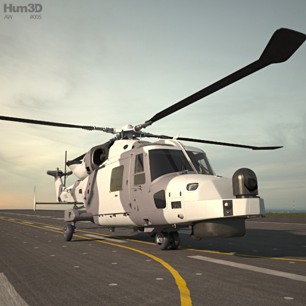 AgustaWestland AW159 Wildcat 3D model - Download Helicopter on 3DModels.org