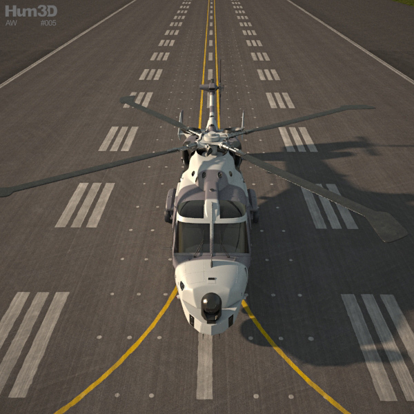 AgustaWestland AW159 Wildcat 3D model - Download Helicopter on 3DModels.org
