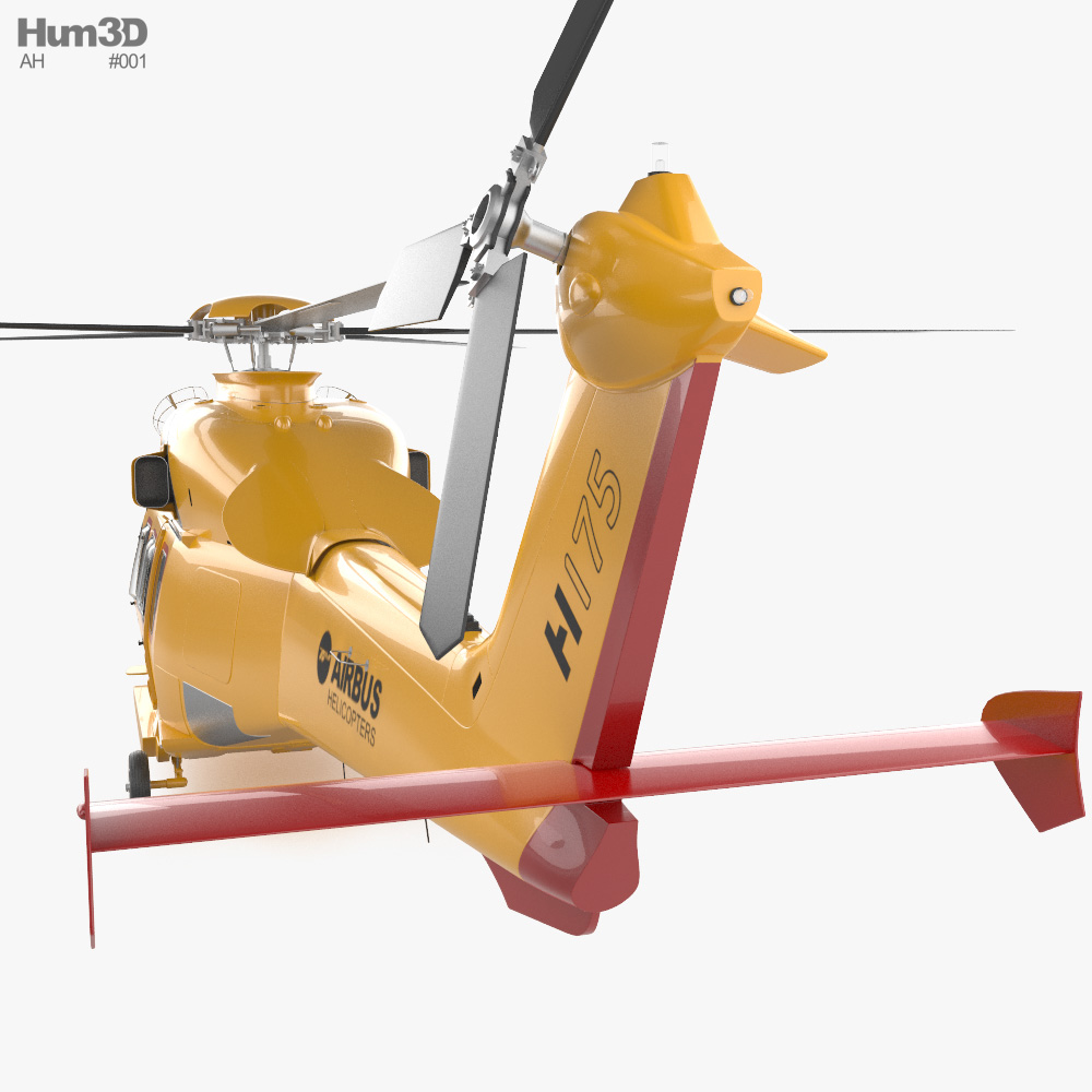 Airbus Helicopters H175 with HQ interior 3D model - Download Helicopter ...