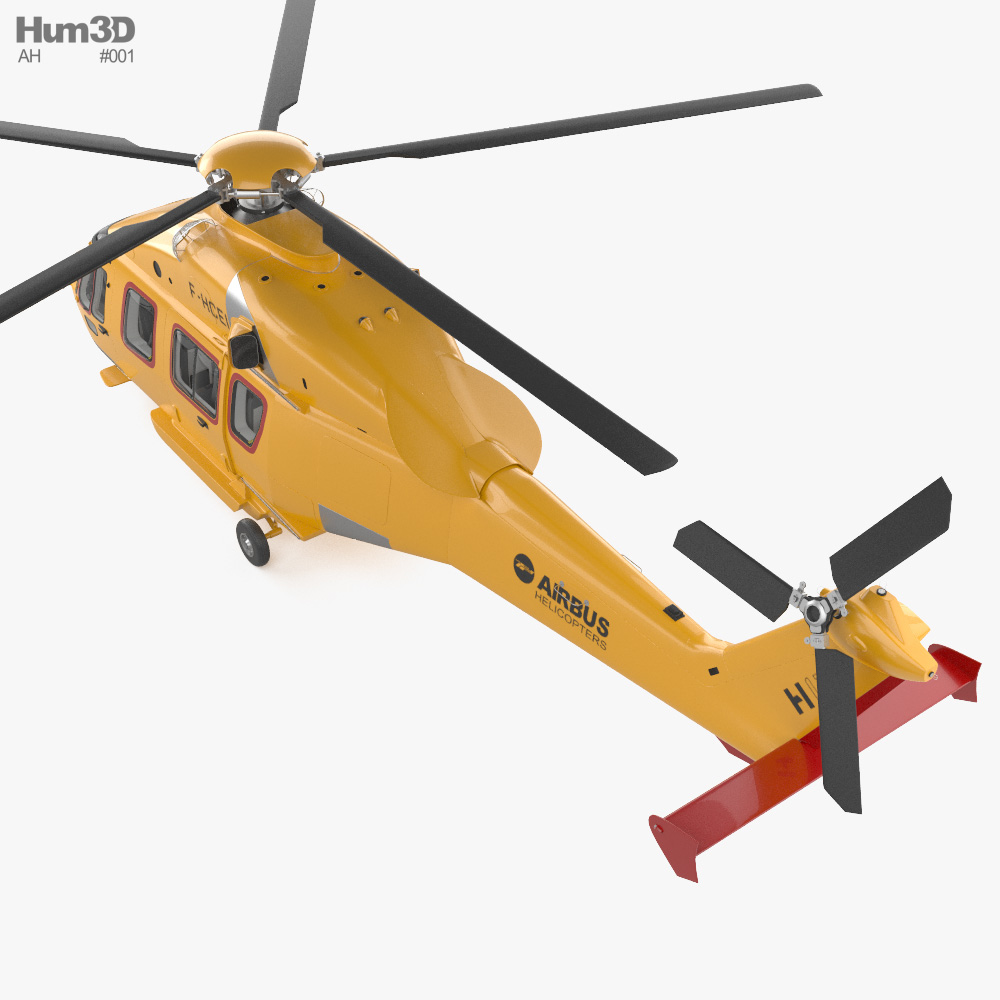 Airbus Helicopters H175 with HQ interior 3D model - Download Helicopter ...