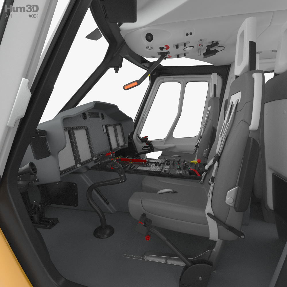 Airbus Helicopters H175 with HQ interior 3D model - Download Helicopter ...
