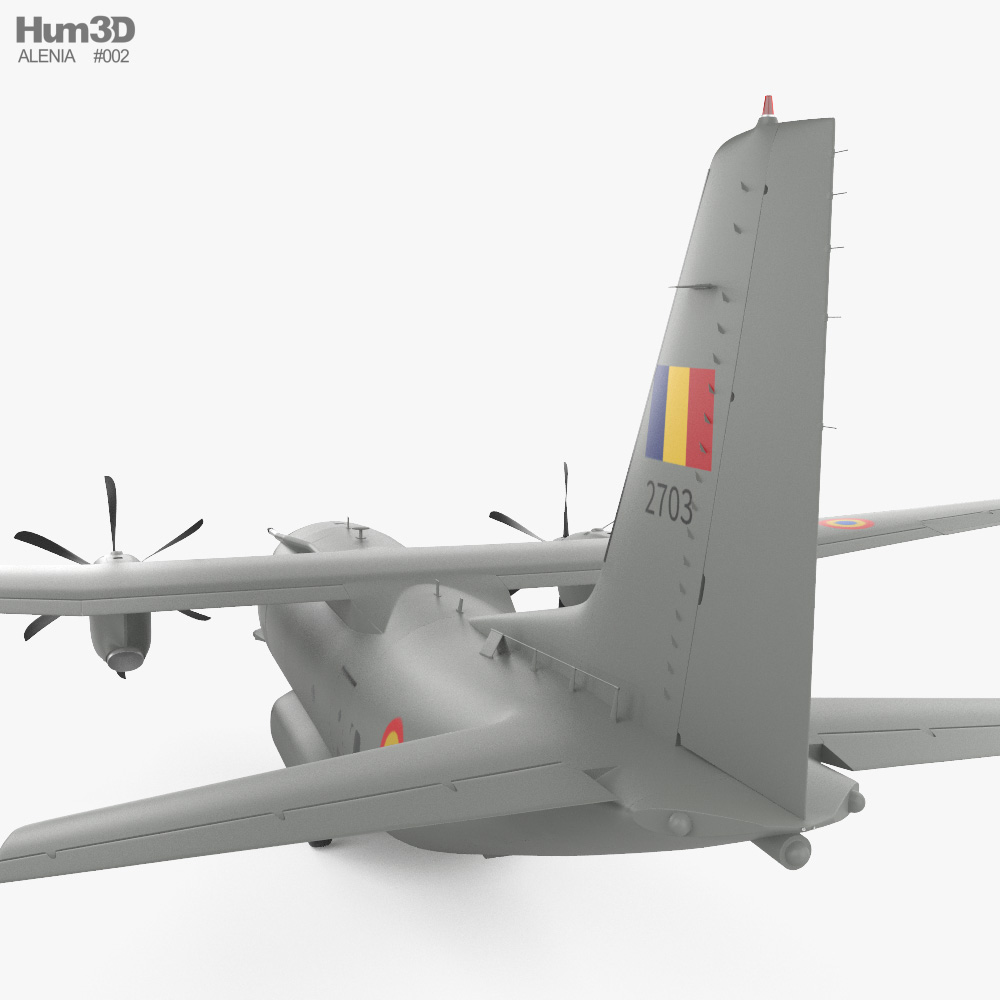 Alenia C 27 Spartan 3D model - Download Transport on 3DModels.org
