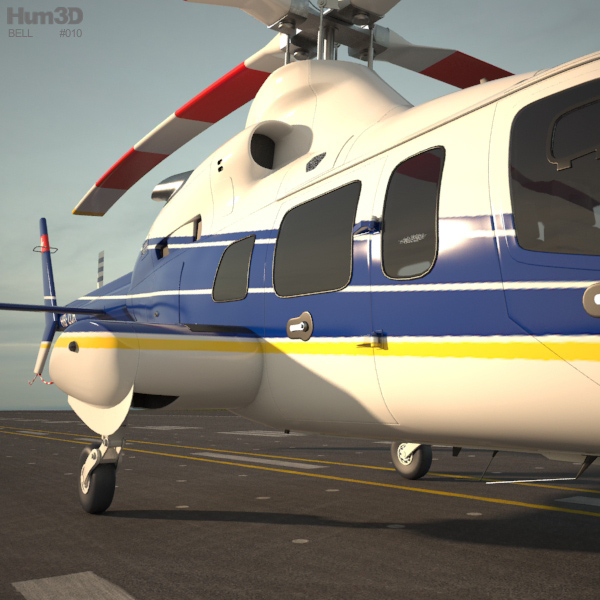 Bell 430 3D model - Download Helicopter on 3DModels.org