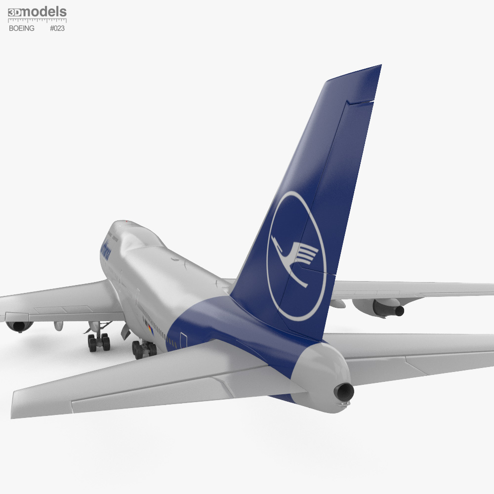 Boeing 747 400 3D model - Download Airliner on 3DModels.org