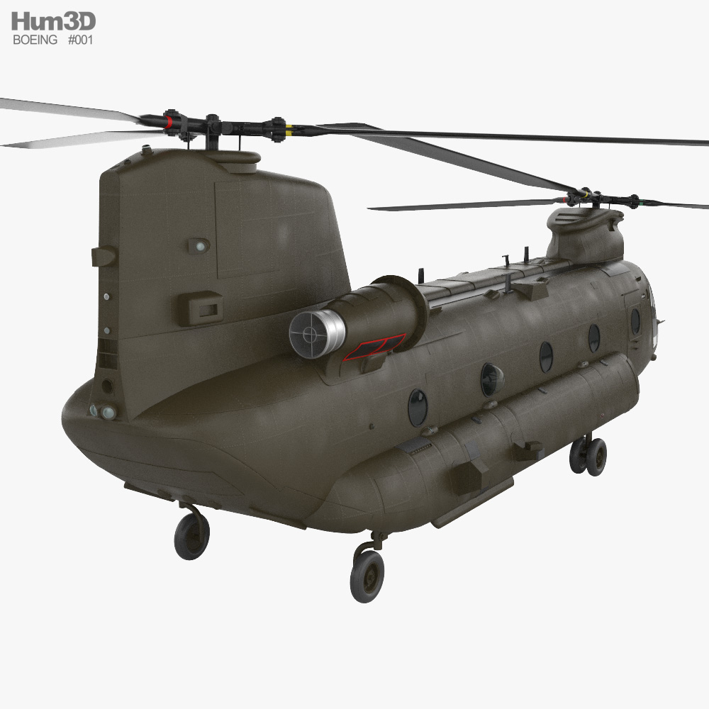 Boeing CH-47 Chinook 3D model - Download Helicopter on 3DModels.org