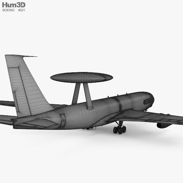 Boeing E-3 Sentry 3D model - Download Transport on 3DModels.org