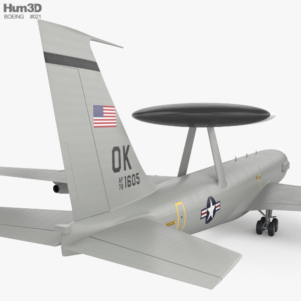 Boeing E-3 Sentry 3D model - Download Transport on 3DModels.org