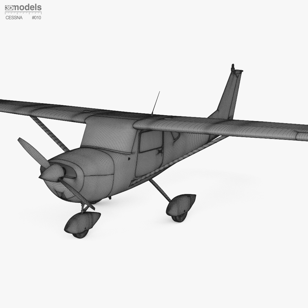 Cessna 150 3D model - Download Light Aircraft on 3DModels.org